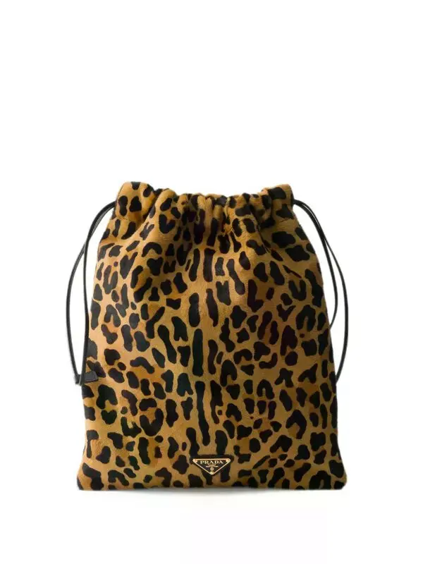 Prada Printed Calf-hair Pouch