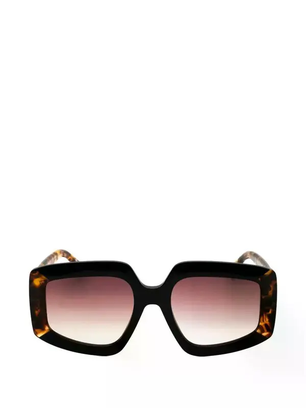 Missoni Tortoiseshell-effect Geometric-frame Sunglasses