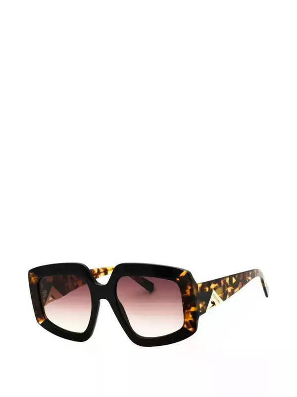 Missoni Tortoiseshell-effect Geometric-frame Sunglasses