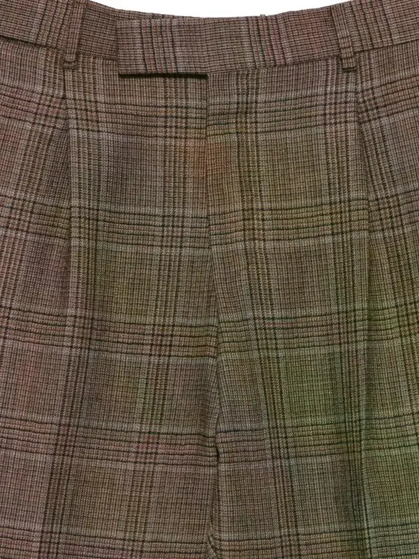 PT TORINO Prince Of Wales Check Pleated Trousers