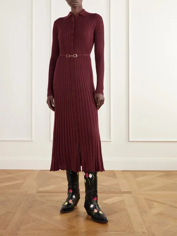 Gabriela Hearst Capitana 60 Hand-painted Leather Knee Boots