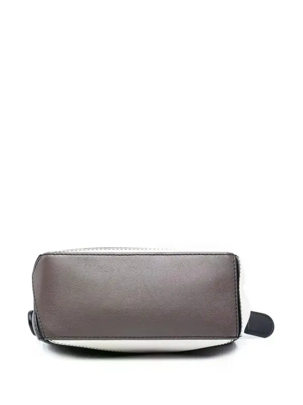 Loewe 2019 Mini Tricolor Calfskin Puzzle Satchel - Black