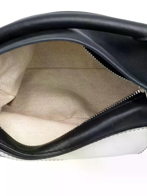 Loewe 2019 Mini Tricolor Calfskin Puzzle Satchel - Black
