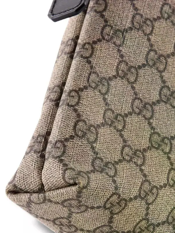 Gucci Web Messenger Bag Gg Coated Canvas Medium Crossbody Bag