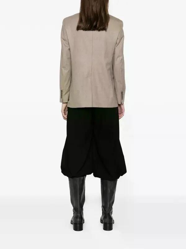 Max Mara Single-breasted Cashmere Foule Blazer Turtledove