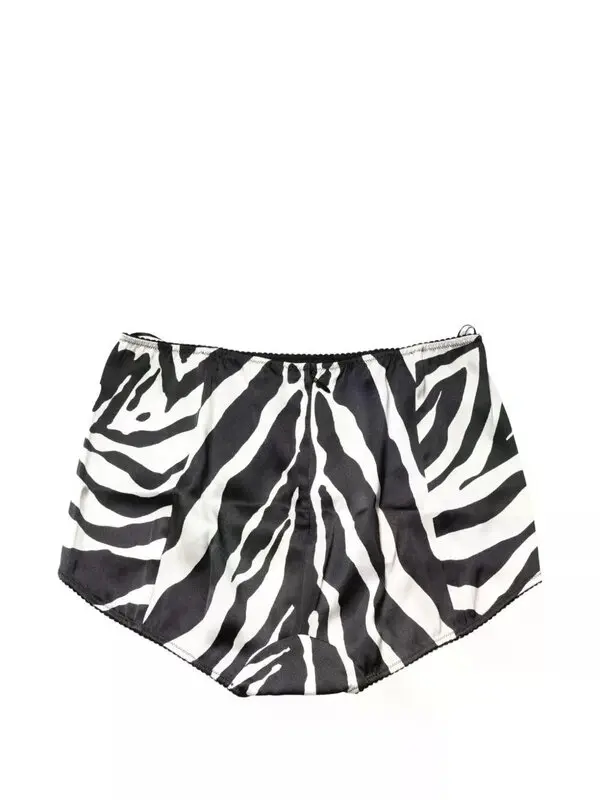 Dolce & Gabbana Zebra-print High-waist Briefs