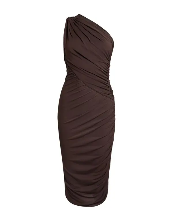 Rick Owens Midi Dress Dark Size Viscose, Polyamide, Elastane