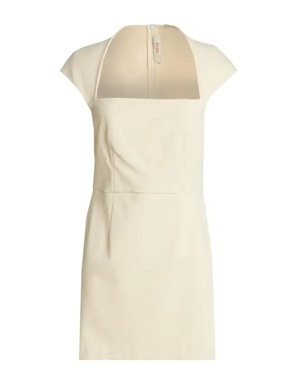 JUCCA Mini Dress Cream Size Viscose, Polyamide, Elastane