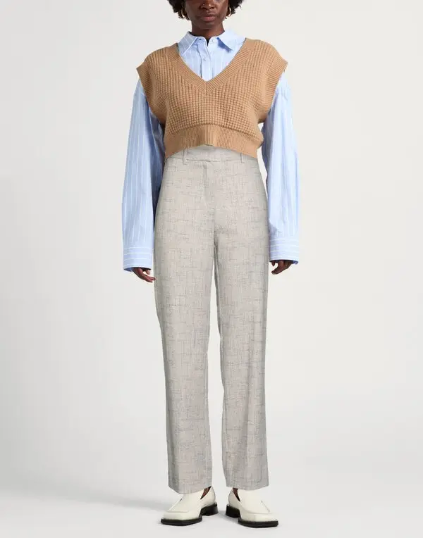OTTOD'AME Pants Size Polyester, Viscose, Wool, Elastane