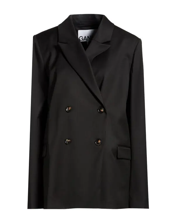 GANNI Blazer Size Recycled Polyester, Wool, Elastane