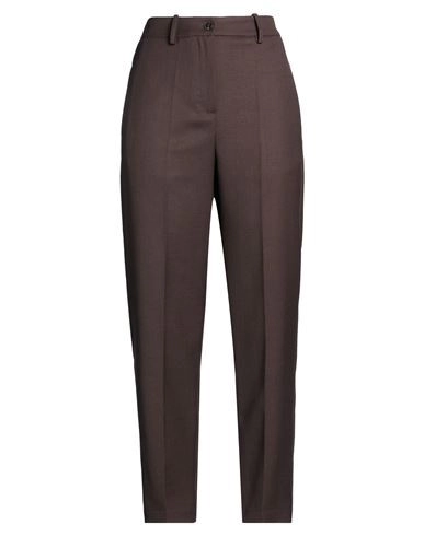 ALYSI Chocolat Pants Chocolate Size Polyester, Virgin Wool - Brown