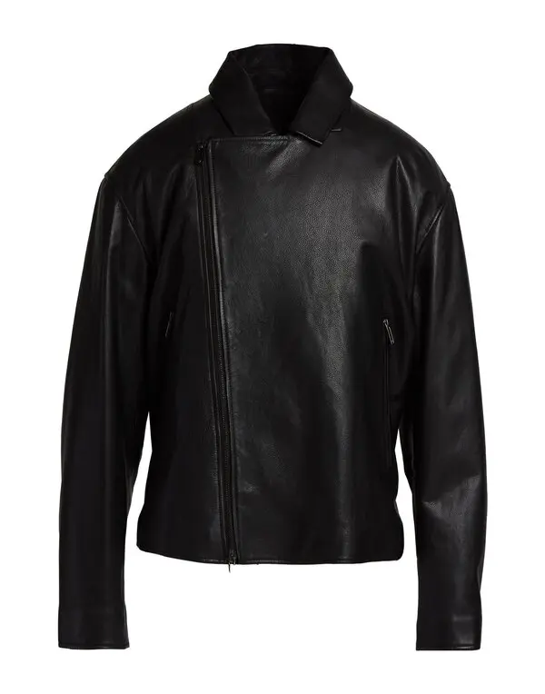 Emporio Armani Jacket Size Cow Leather - Black