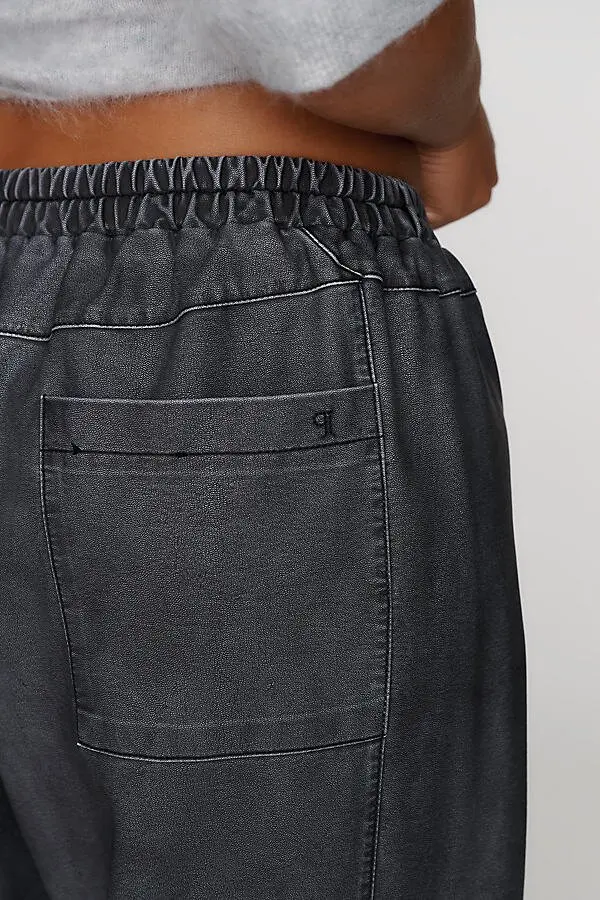 PILCRO Izzie Relaxed Faux Leather Pull On Barrel Pants