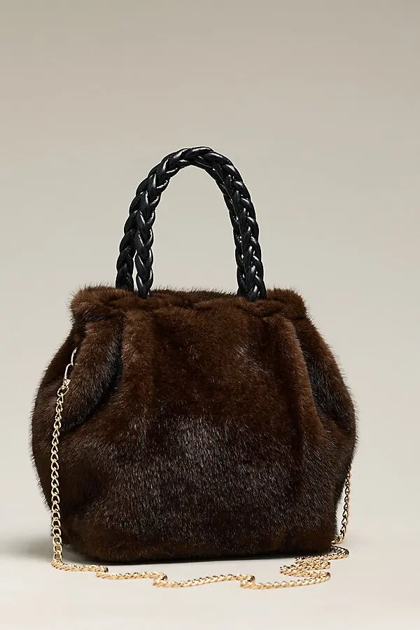 LISI LERCH Heather Faux Fur Top Handle Bag