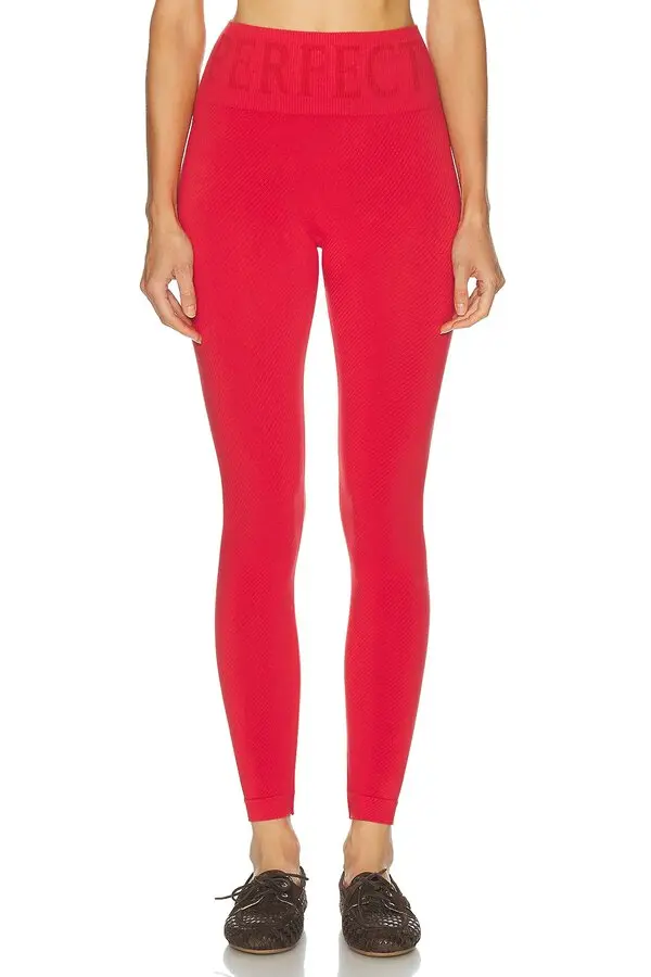 Perfect Moment Thermal Legging - Red