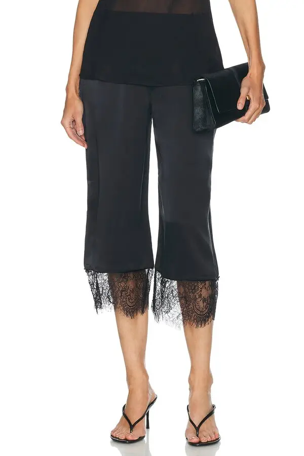 Posse Blake Wide Leg Trouser - Black