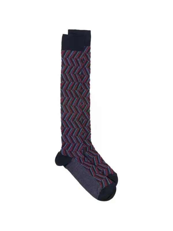 Missoni Chevron-knit Cotton Socks