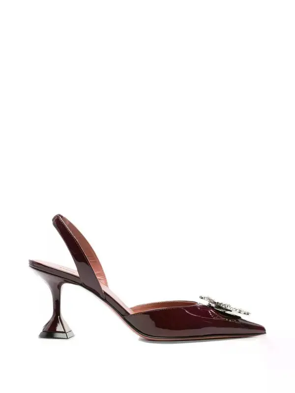 Amina Muaddi Begum Crystal-embellished Pumps - Red