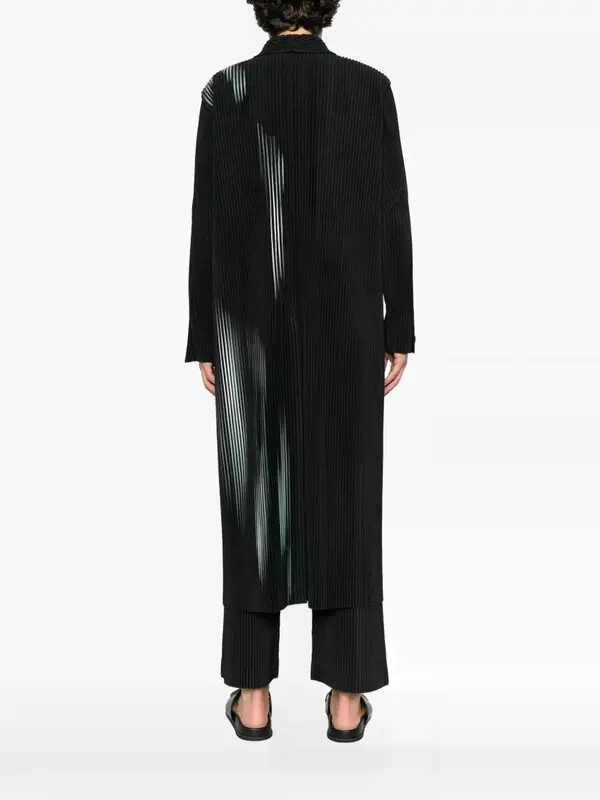 Issey Miyake Pleated Printed Coat