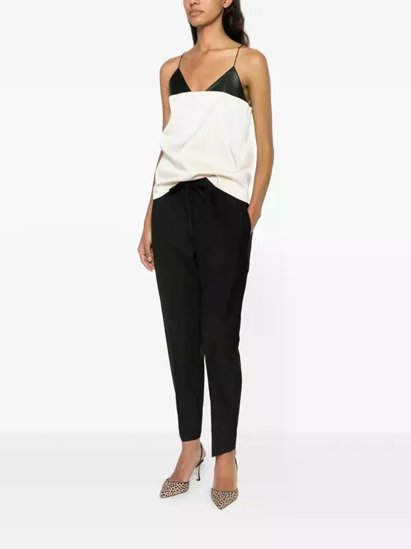 SEMICOUTURE Drawstring-waist Straight-leg Trousers