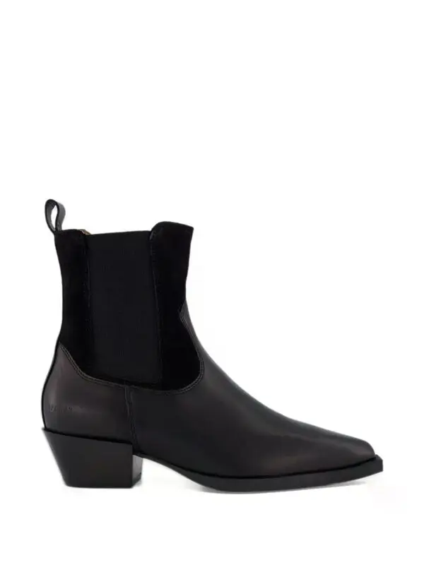 COPENHAGEN  Panelled Pointed-toe Chelsea Boots
