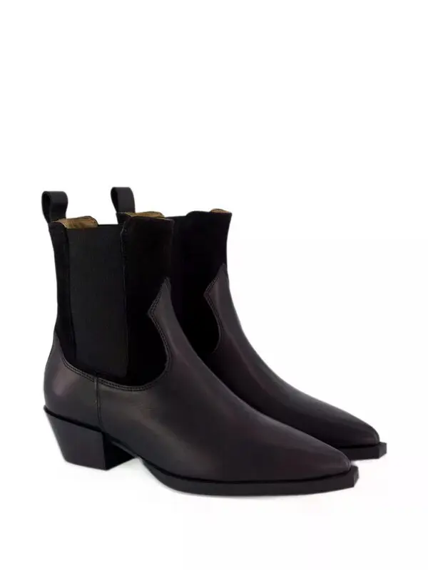 COPENHAGEN  Panelled Pointed-toe Chelsea Boots