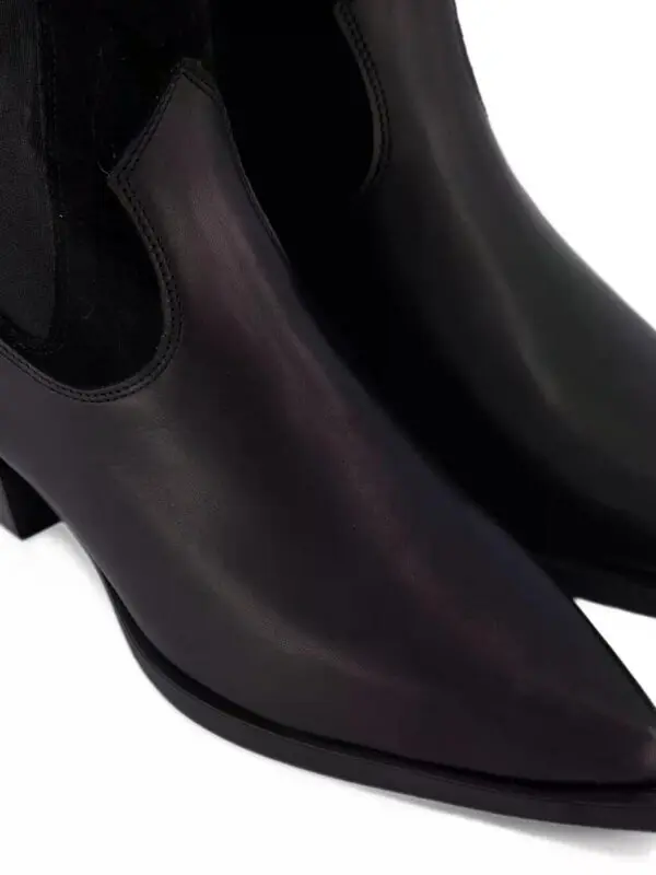 COPENHAGEN  Panelled Pointed-toe Chelsea Boots