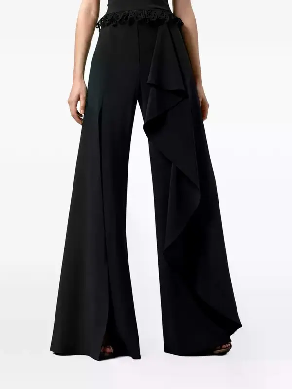 GEMY MAALOUF Draped Flared Trousers