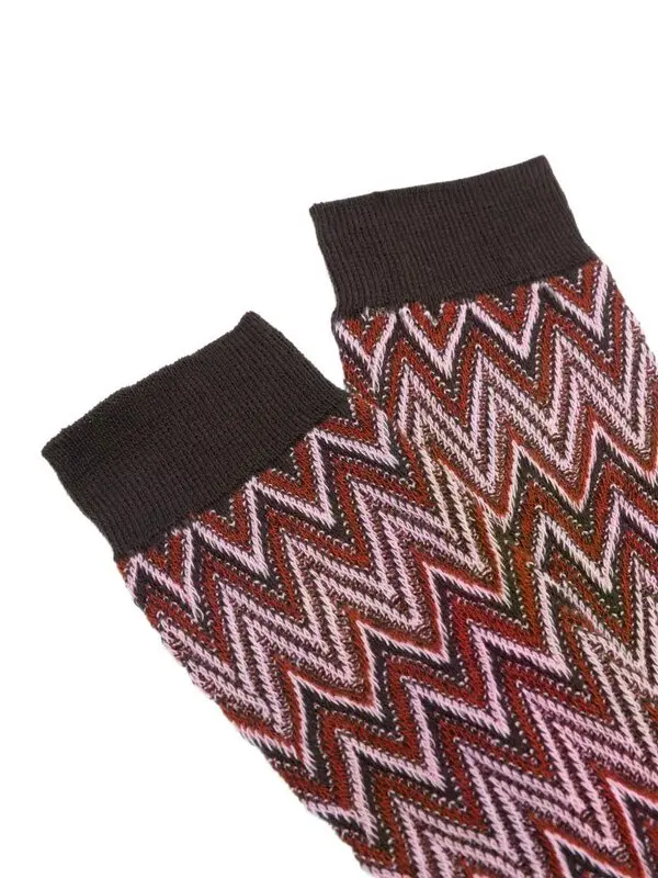 Missoni Zigzag-knit Cotton Socks