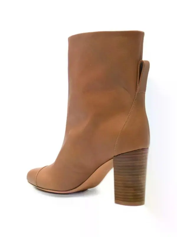 ODISSI Cap-toe Block-heel Ankle Boots