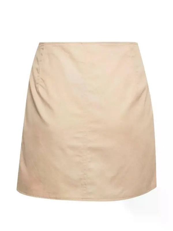 Burberry Double-breasted Gabardine Mini Skirt