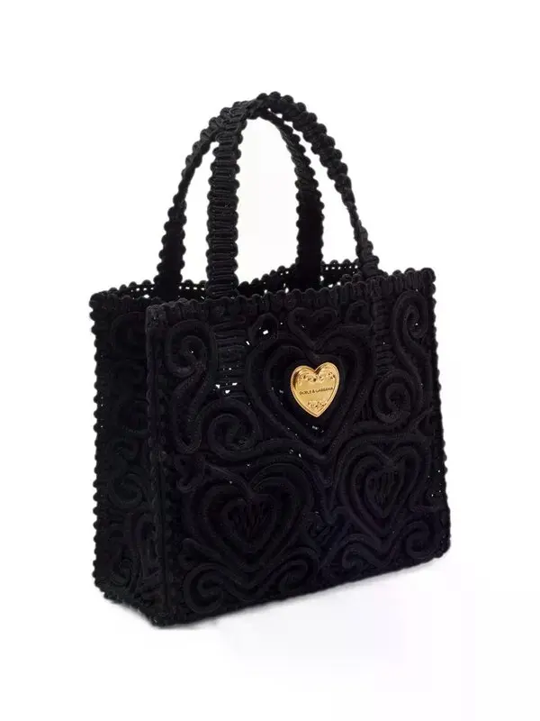 Dolce & Gabbana Mini Beatrice Lace Tote Bag