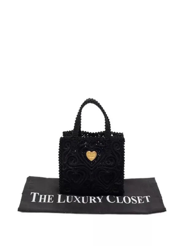 Dolce & Gabbana Mini Beatrice Lace Tote Bag