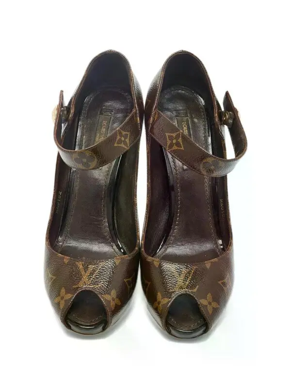 LOUIS VUITTON Ritual Monogram Canvas Pumps