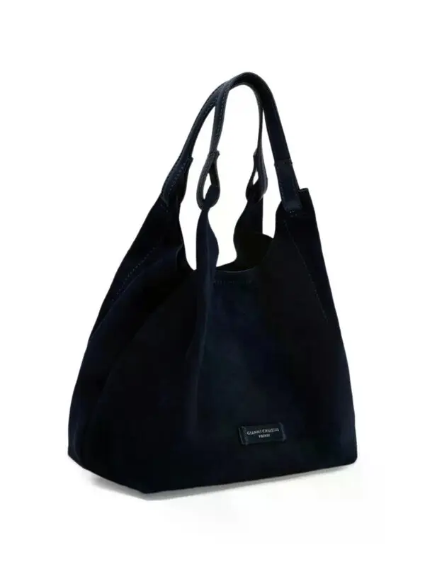 GIANNI CHIARINI Medium Dua Suede Leather Tote Bag