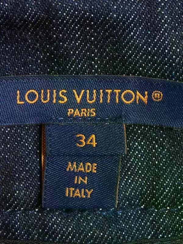 LOUIS VUITTON Monogram-pattern High-waisted Jeans