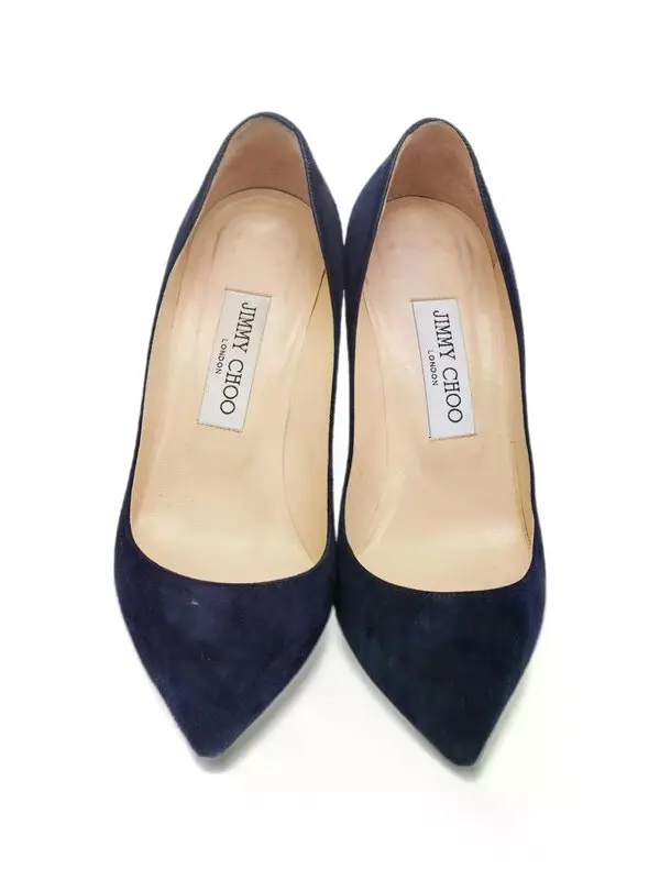 JIMMY CHOO Romy Suede Pointed-toe Pumps