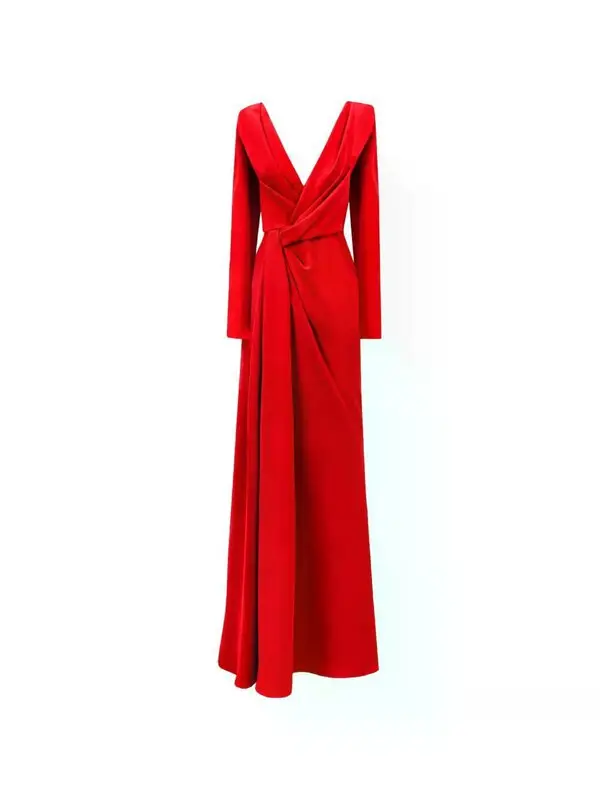 GEMY MAALOUF Draped Cut-out Dress