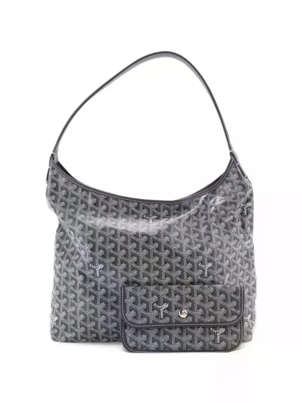 Goyard Boheme Coated Canvas Hobo Bag - Grey