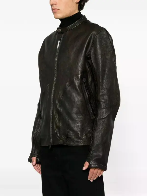 ISAAC SELLAM EXPERIENCE Zip-up Leather Jacket