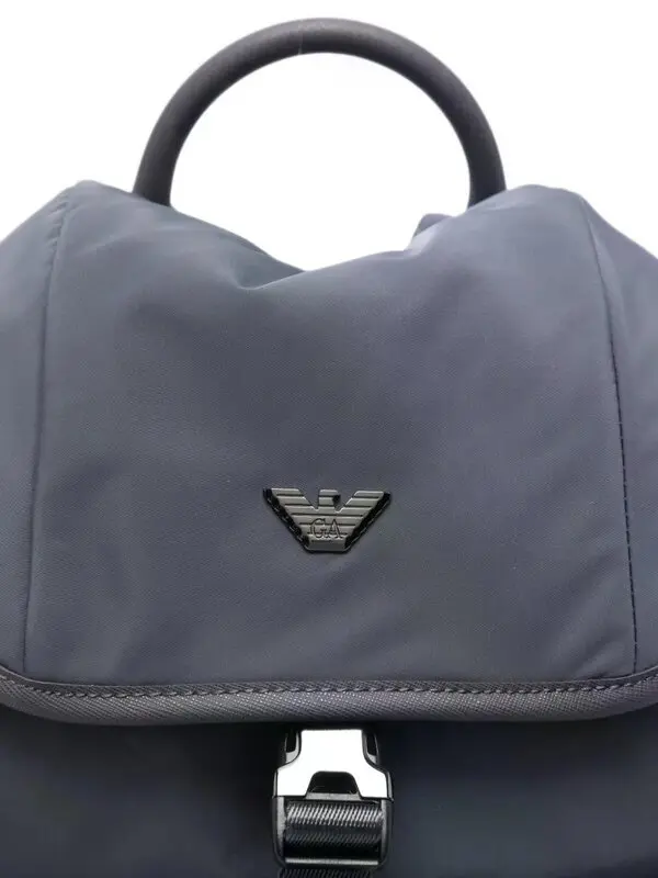Emporio Armani Buckle-fastening Logo-plaque Backpack