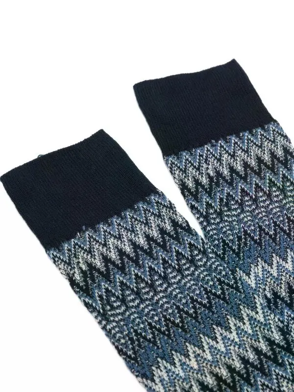 Missoni Zigzag-knit Socks