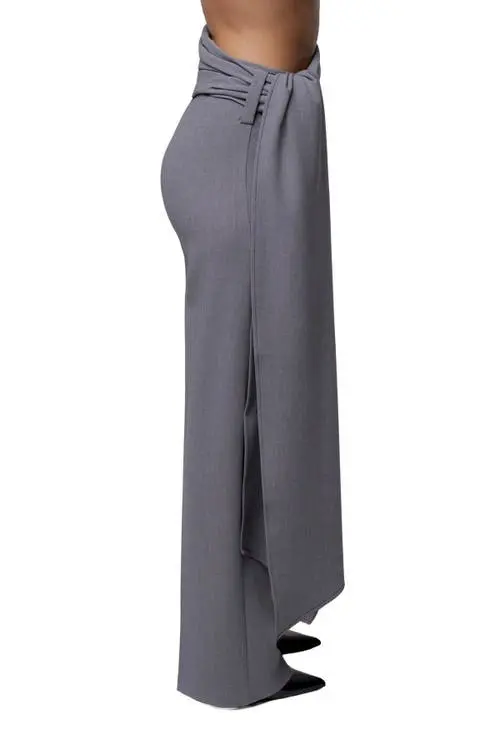 JLUXLABEL Draped Sash Trouser