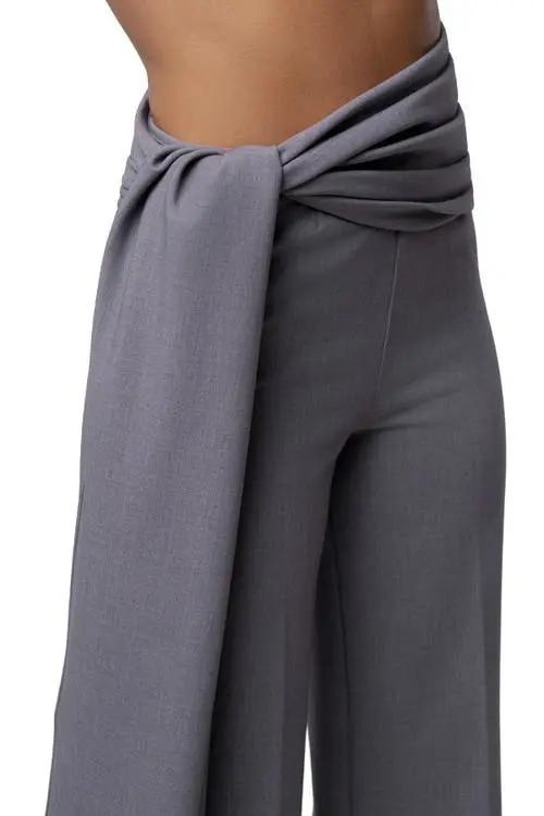 JLUXLABEL Draped Sash Trouser