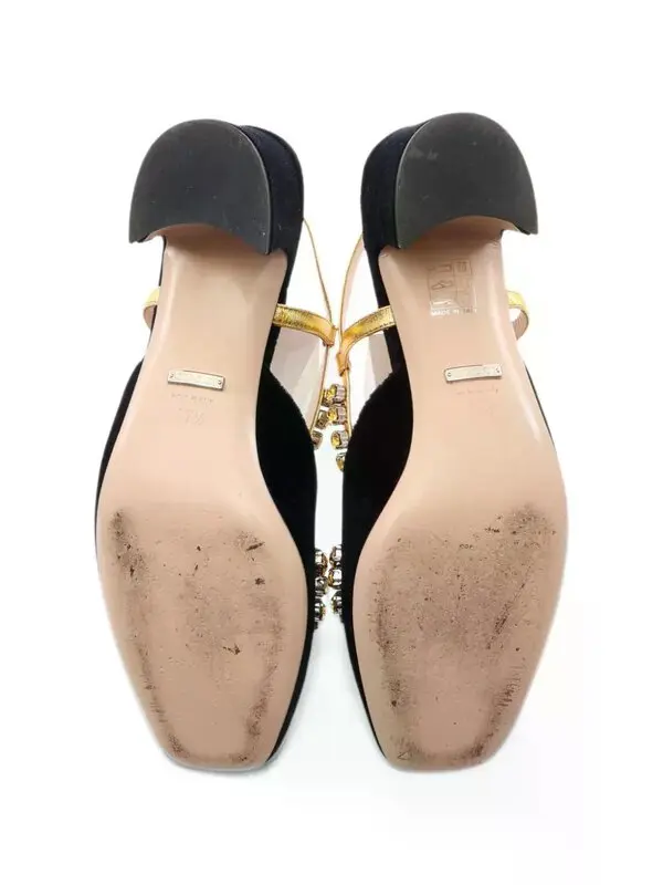 Gucci 2010s Embellished Slingback Pumps