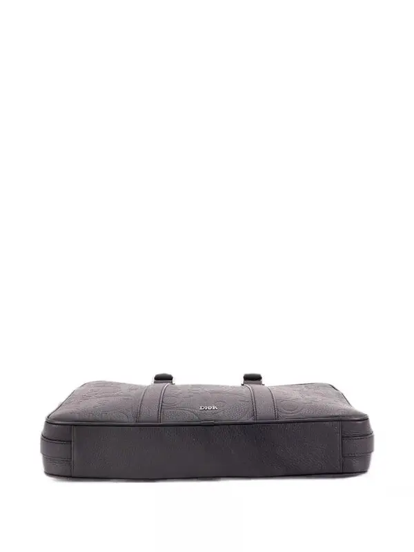 Dior Affaires Convertible Zipped Briefcase Gravity Leather Business Bag
