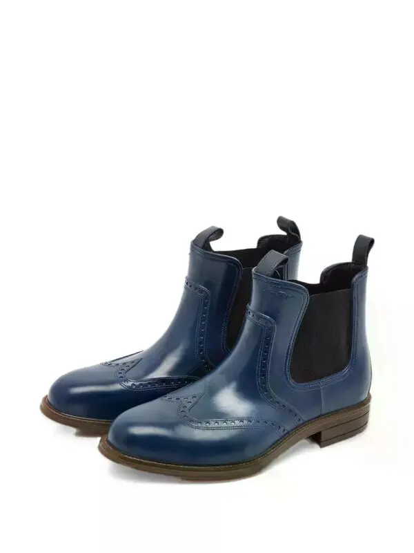 FERRAGAMO Boston Brogue Chelsea Boots