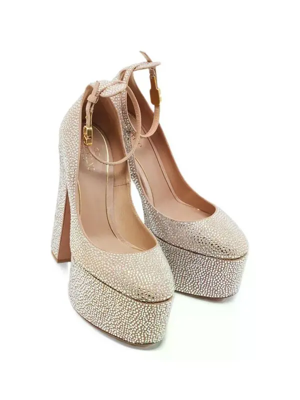 Valentino Garavani Tan-go Crystal-embellished Platform Pumps