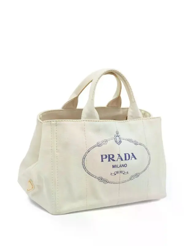 Prada Canapa Canvas Tote Bag