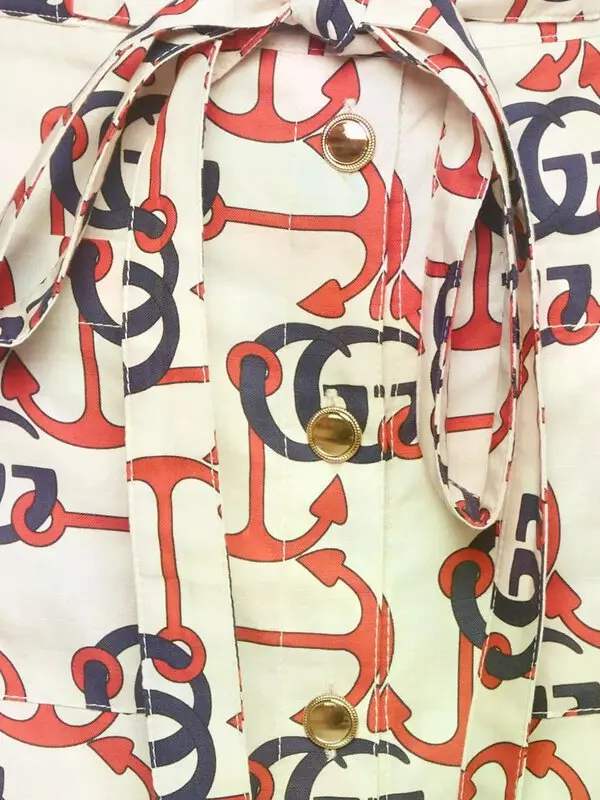 Gucci Double G Anchor-print Skirt